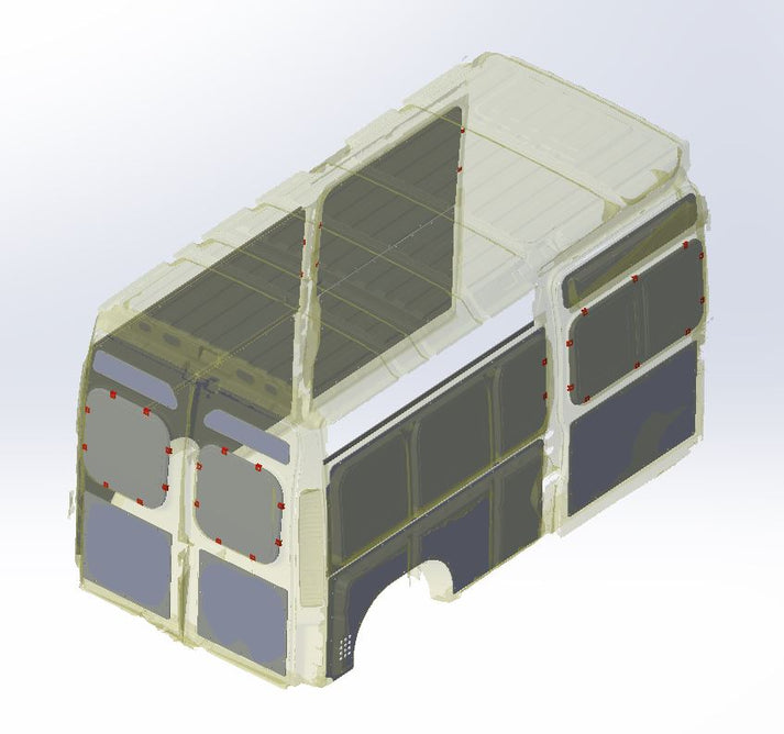 2014-2022 Ram Promaster DIY Wall Panel Templates - 159" Wheelbase, Hig ...
