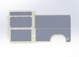2014-2022 Ram Promaster DIY Wall Panel Templates - 159" Wheelbase, Hig ...