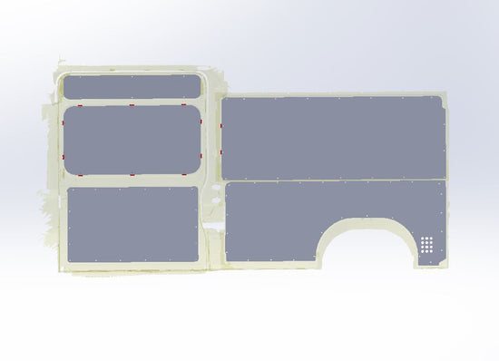 2014-2022 Ram Promaster DIY Wall Panel Templates - 159" Wheelbase, Hig ...